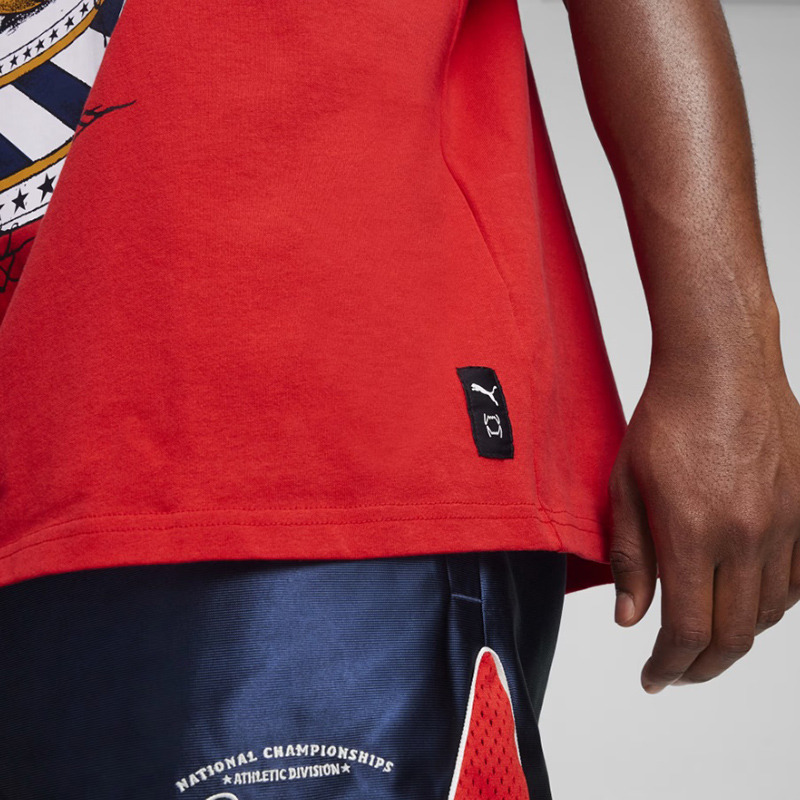 Puma Showtime Tee 3 "Time Red" - manelsanchez.fr