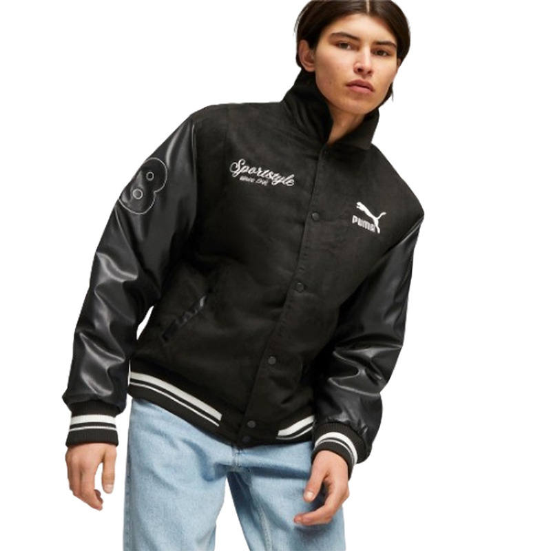 PUMA TEAM Varsity Jacket "Black" - manelsanchez.fr