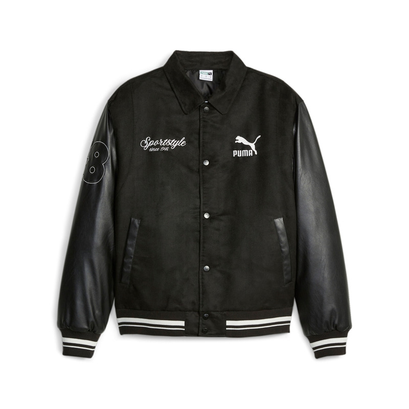 PUMA TEAM Varsity Jacket "Black" - manelsanchez.fr