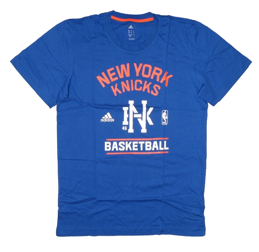 Adidas Camiseta Washed New York Knicks (azul/naranja/blanco)
