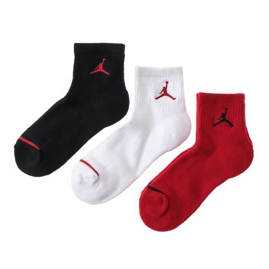 Jordan Kids Jumpman Crew Ankle Quarter Socks 3 Pair (27-35)