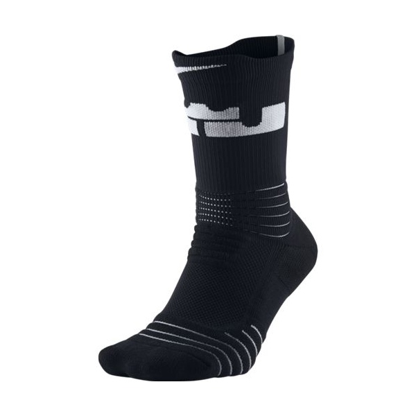 LeBron Elite Versatility Crew Sock (010/black/white)