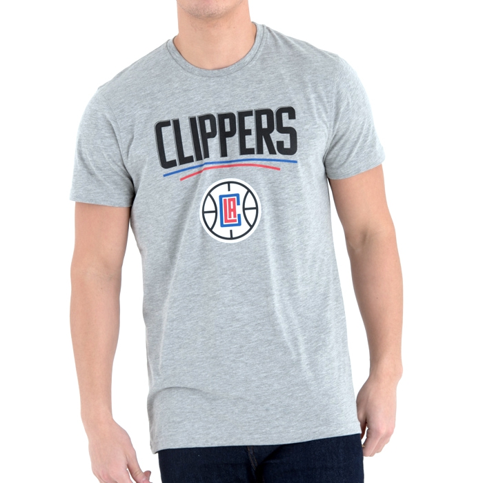 New Era Los Angeles Clippers Logo Tee (Gray)