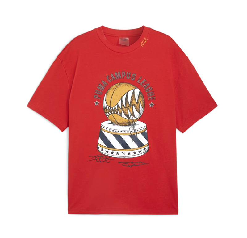Puma Showtime Tee 3 "Time Red" - manelsanchez.fr