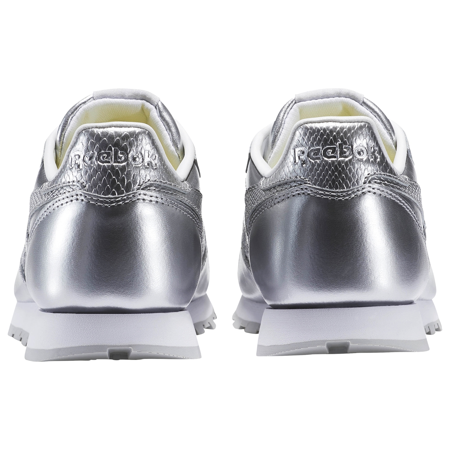 Reebok Classic Leather Metallic Silver Junior